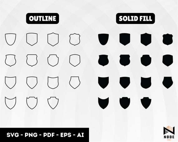 Shield Set SVG Files Shield Set SVG Vector Files Shield - Etsy