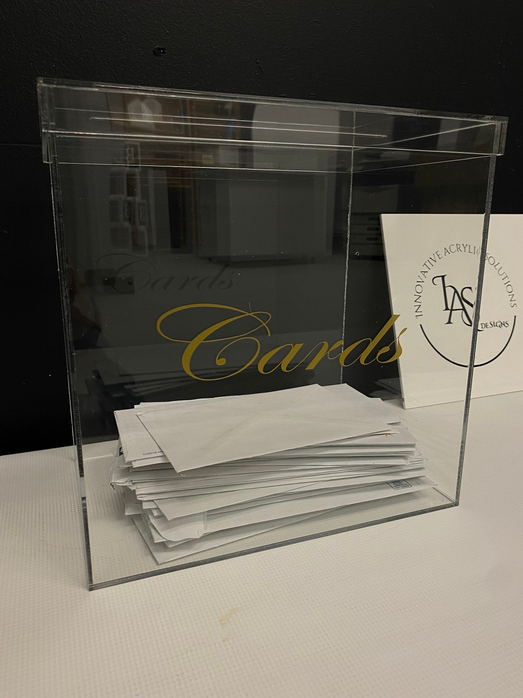 Clear Acrylic Envelope Box / Card Box - Etsy