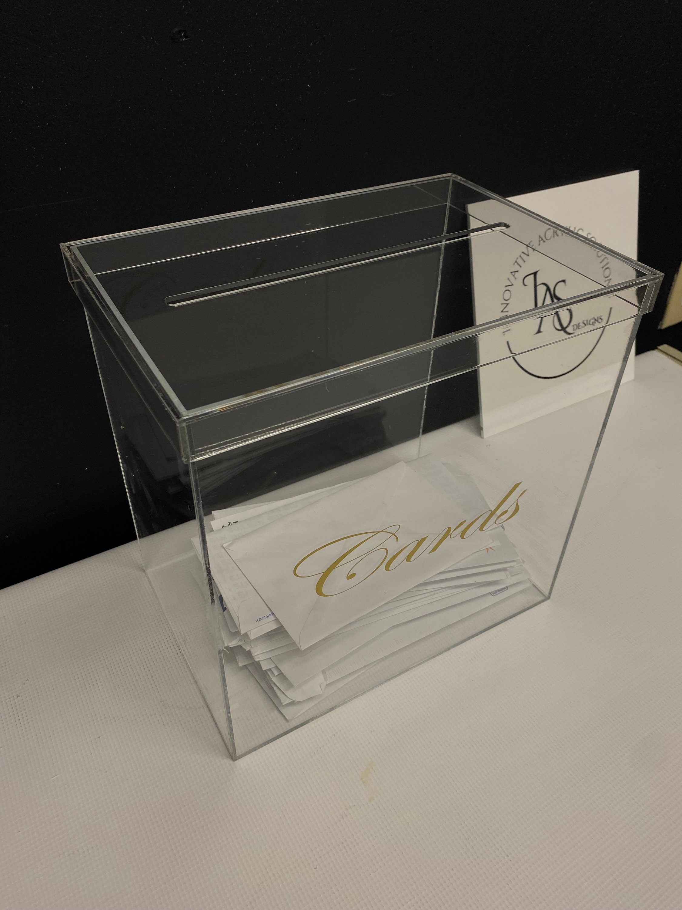Clear Acrylic Envelope Box / Card Box - Etsy
