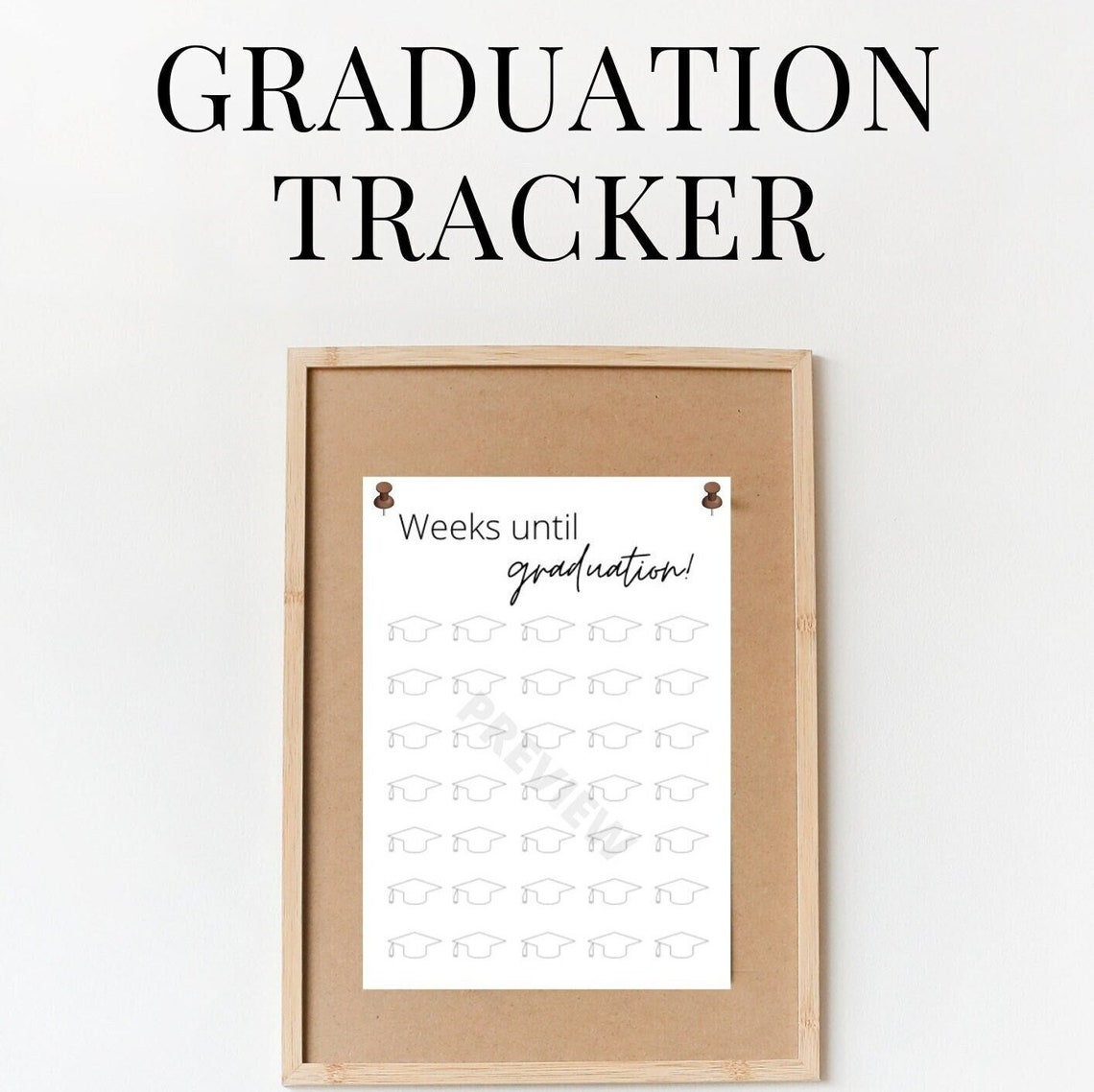 Graduation Student University Tracker Countdown - 30, 35 & 40 Weeks PDF ...