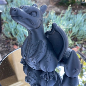 Halloween Chibi Skeleton Charizard (3D Printed - Ready to Paint, Multi ...