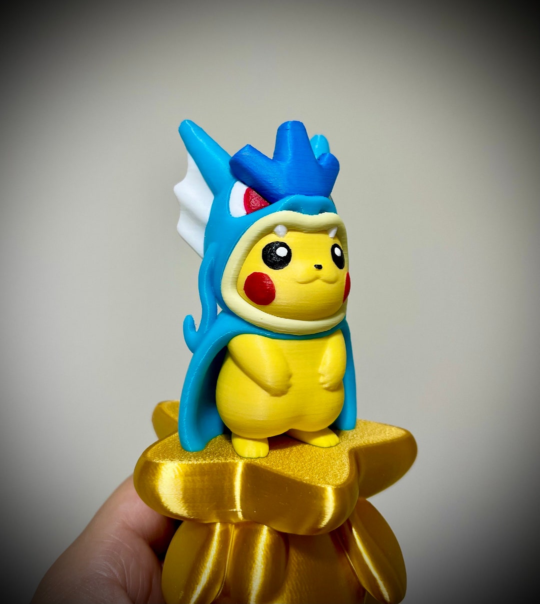 Gen1: Pikachu Cosplaying Gyarados by Scrazyone 3D Printed Ready to Paint, Multi-colors, & Custom ...
