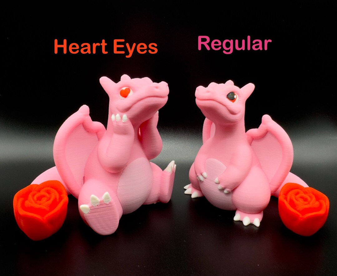 Valentine: Rose Tail Charizard (full Colored 3D Print & Ready to Paint ...
