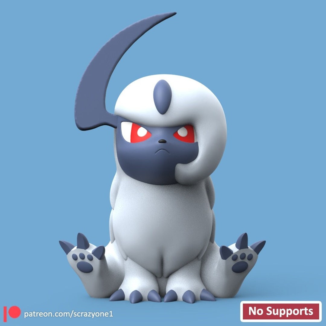 Gen 3: Absol full Colored 3D Print & Ready to Paint Options - Etsy