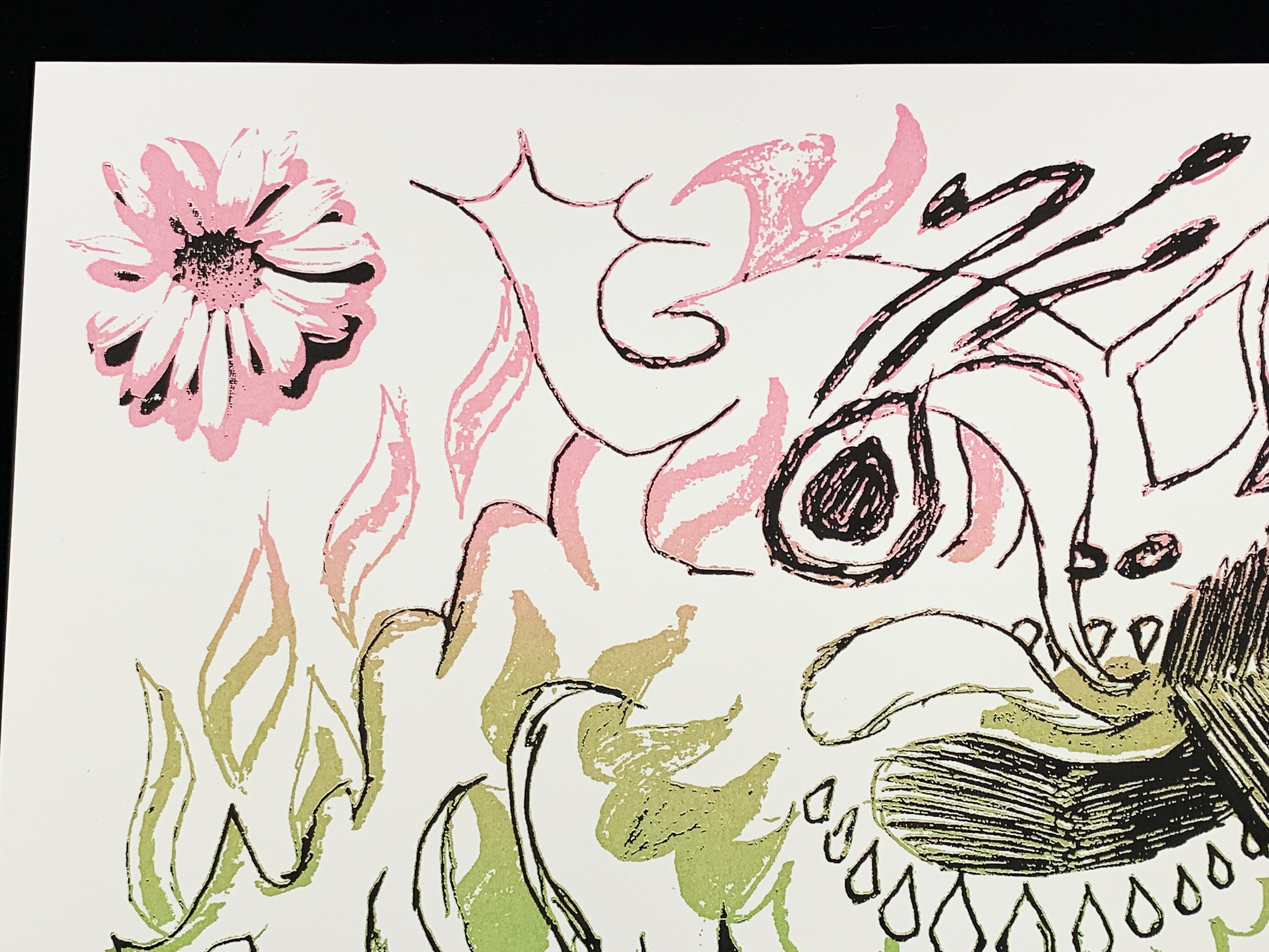 Handprinted 'garden Imp' 2021 Serigraph Print Edition - Etsy