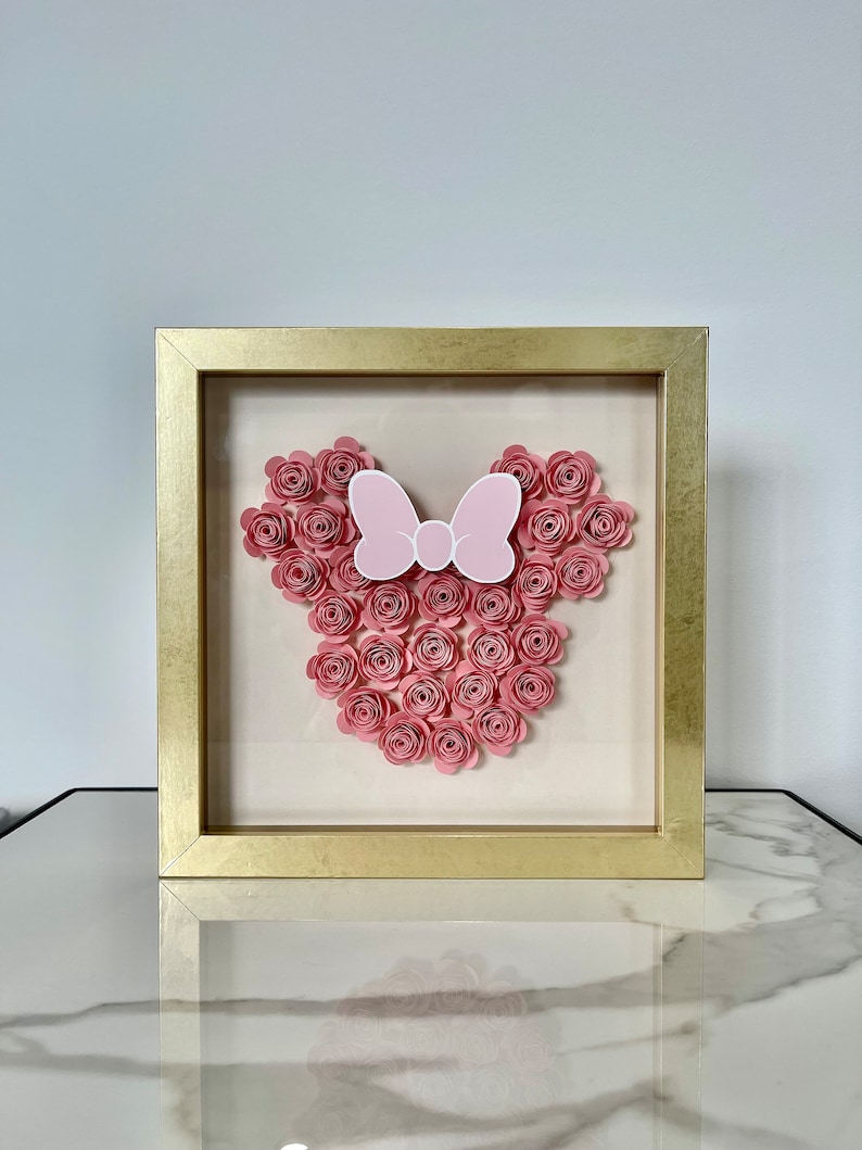 Minnie Mouse Shadow Box, Mickey Mouse Shadow Box, Baby Room Decor ...