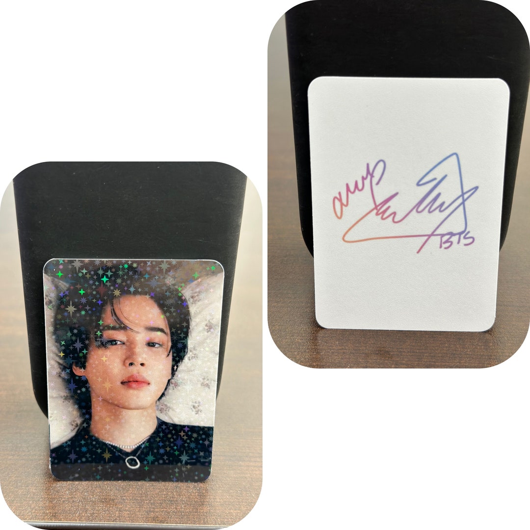Jimin Double Sided Holographic Card - Etsy