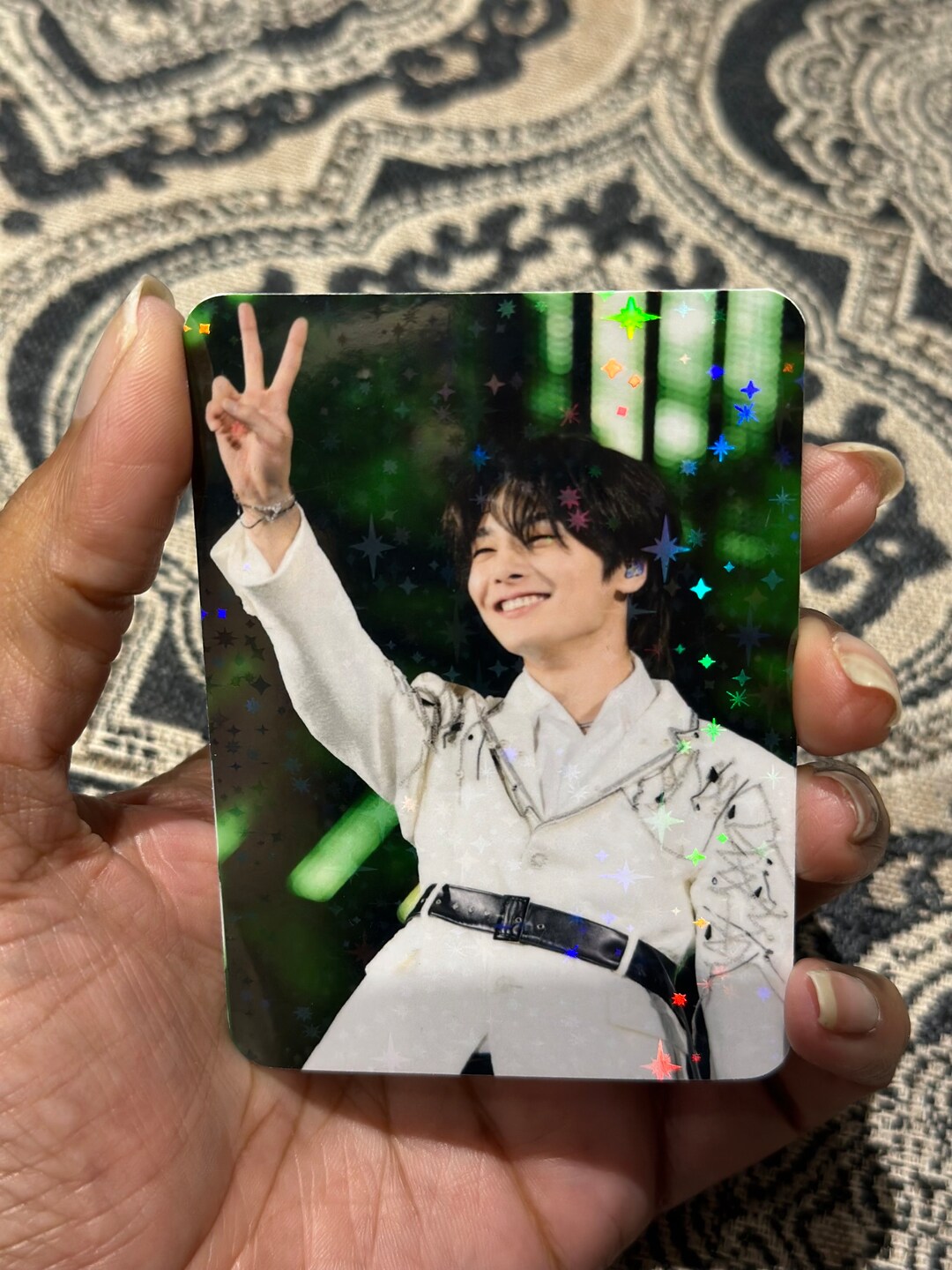 SKZ IN Peace Sign Holographic Card - Etsy Canada