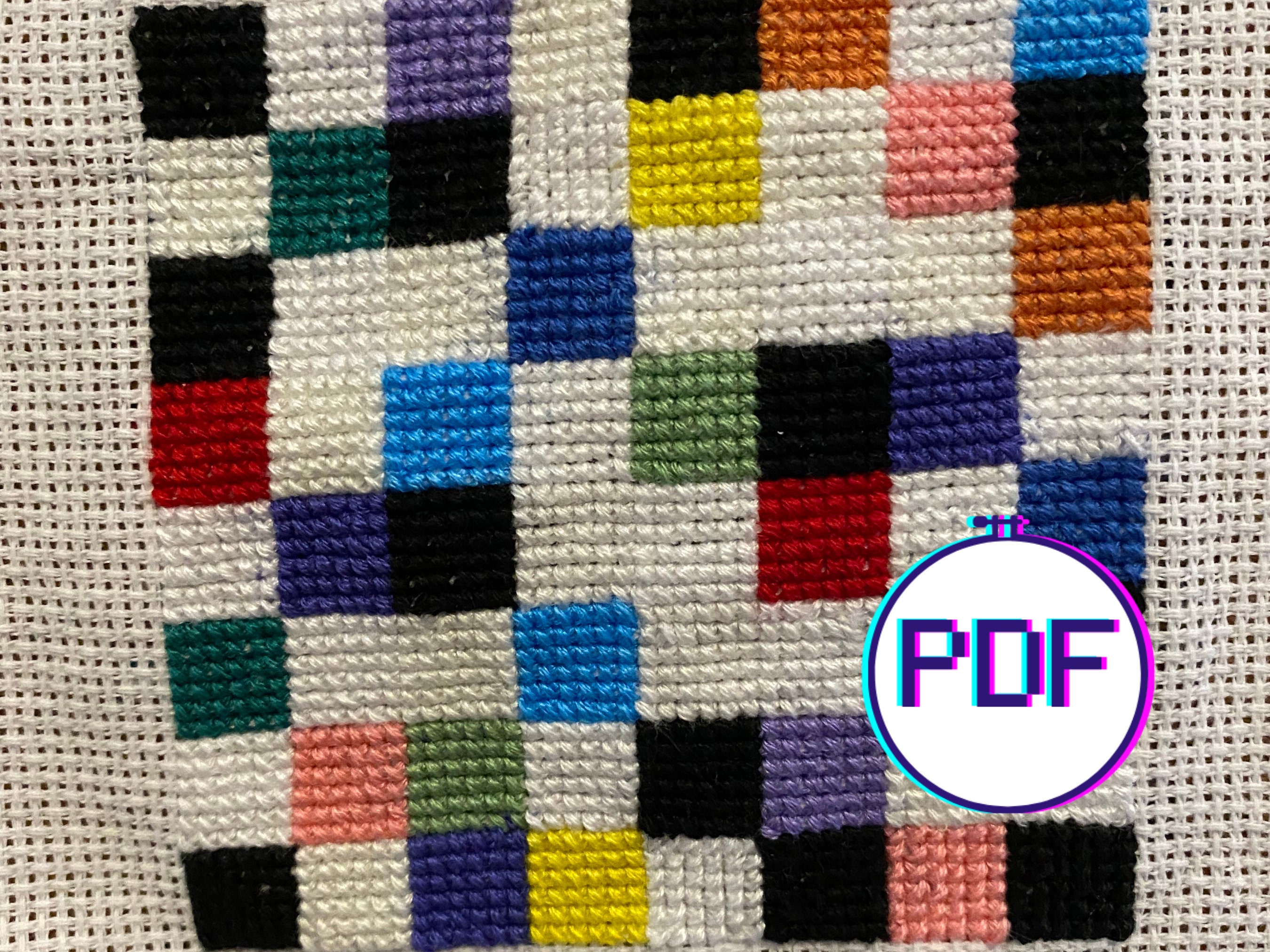 Ellsworth Kelly Colors for a Large Wall Mini Modern Art Cross Stitch ...