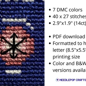 COMMUNITY Greendale Flag Mini Cross Stitch Pattern PDF Download - Etsy