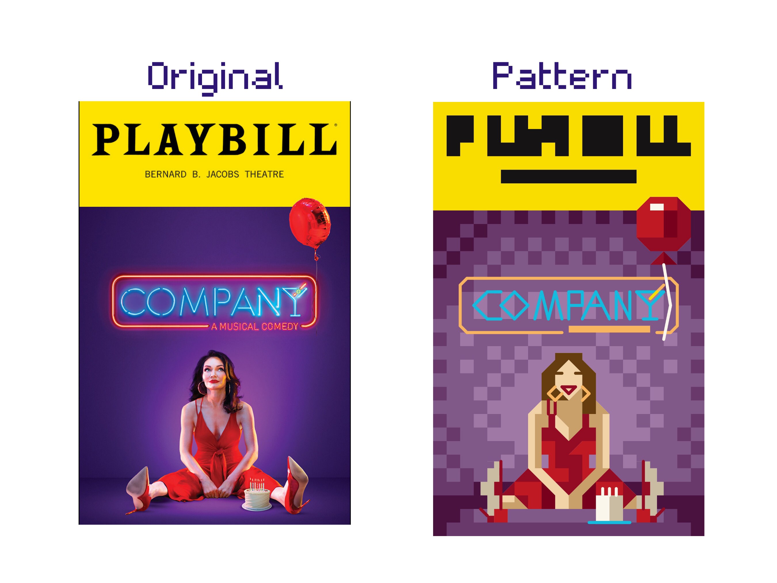 COMPANY Mini Broadway Playbill Cross Stitch Pattern PDF - Etsy