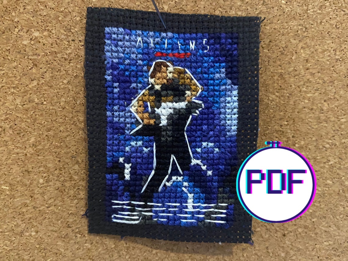 ALIENS Mini Movie Poster Cross Stitch Pattern PDF Download - Etsy