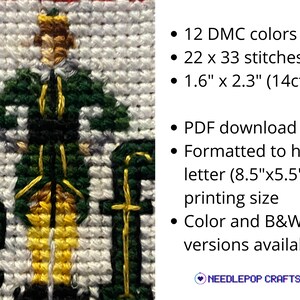 ELF Mini Movie Poster Cross Stitch Pattern (PDF) - Etsy