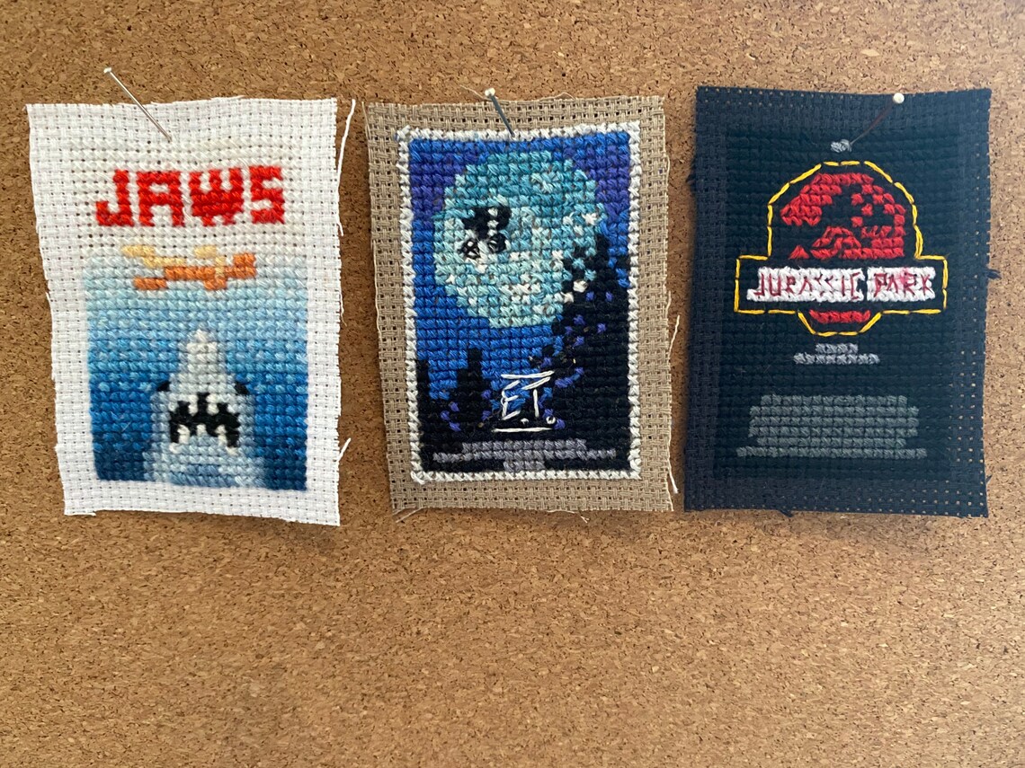 Stephen Spielberg's Mini Cross Stitch Movie Poster - Etsy