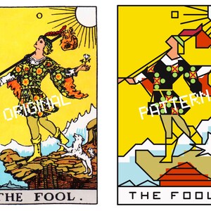 THE FOOL Mini Tarot Cross Stitch Pattern (PDF) - Etsy