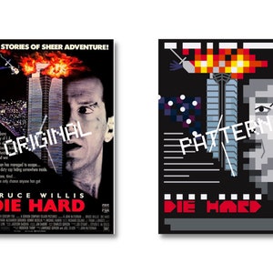DIE HARD Mini Movie Poster Cross Stitch Pattern PDF Download - Etsy