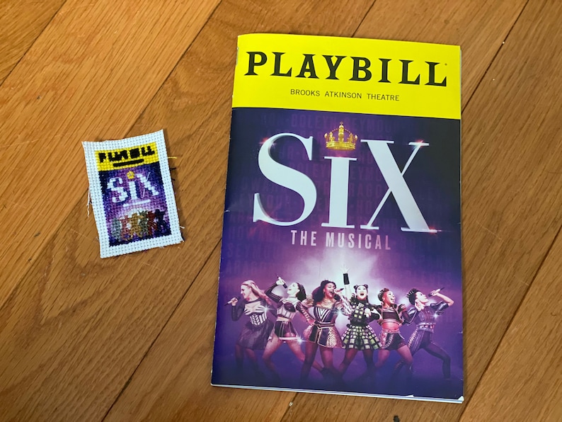 SIX Mini Broadway Playbill Cross Stitch Pattern PDF Download - Etsy