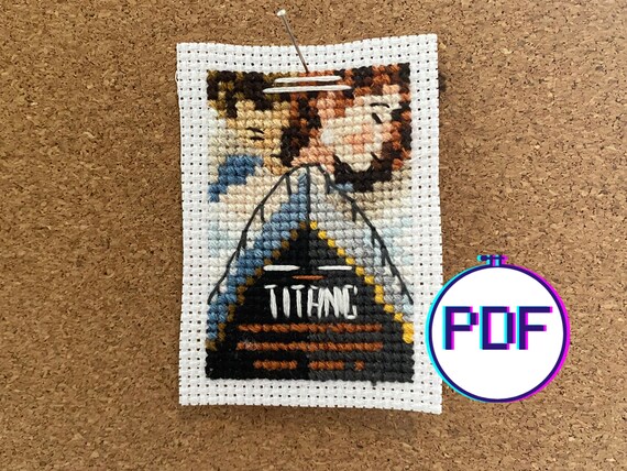 TITANIC Mini Movie Poster Cross Stitch Pattern PDF Download - Etsy
