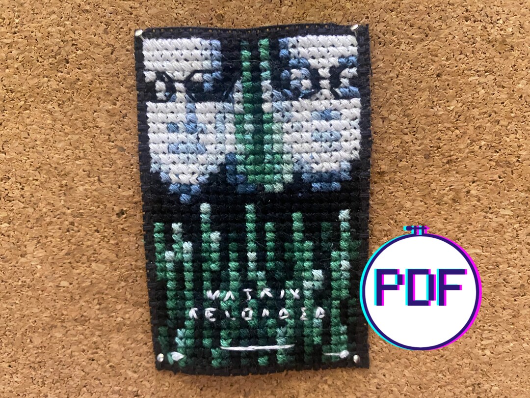 MATRIX RELOADED Mini Movie Poster Cross Stitch Pattern (PDF) - Etsy