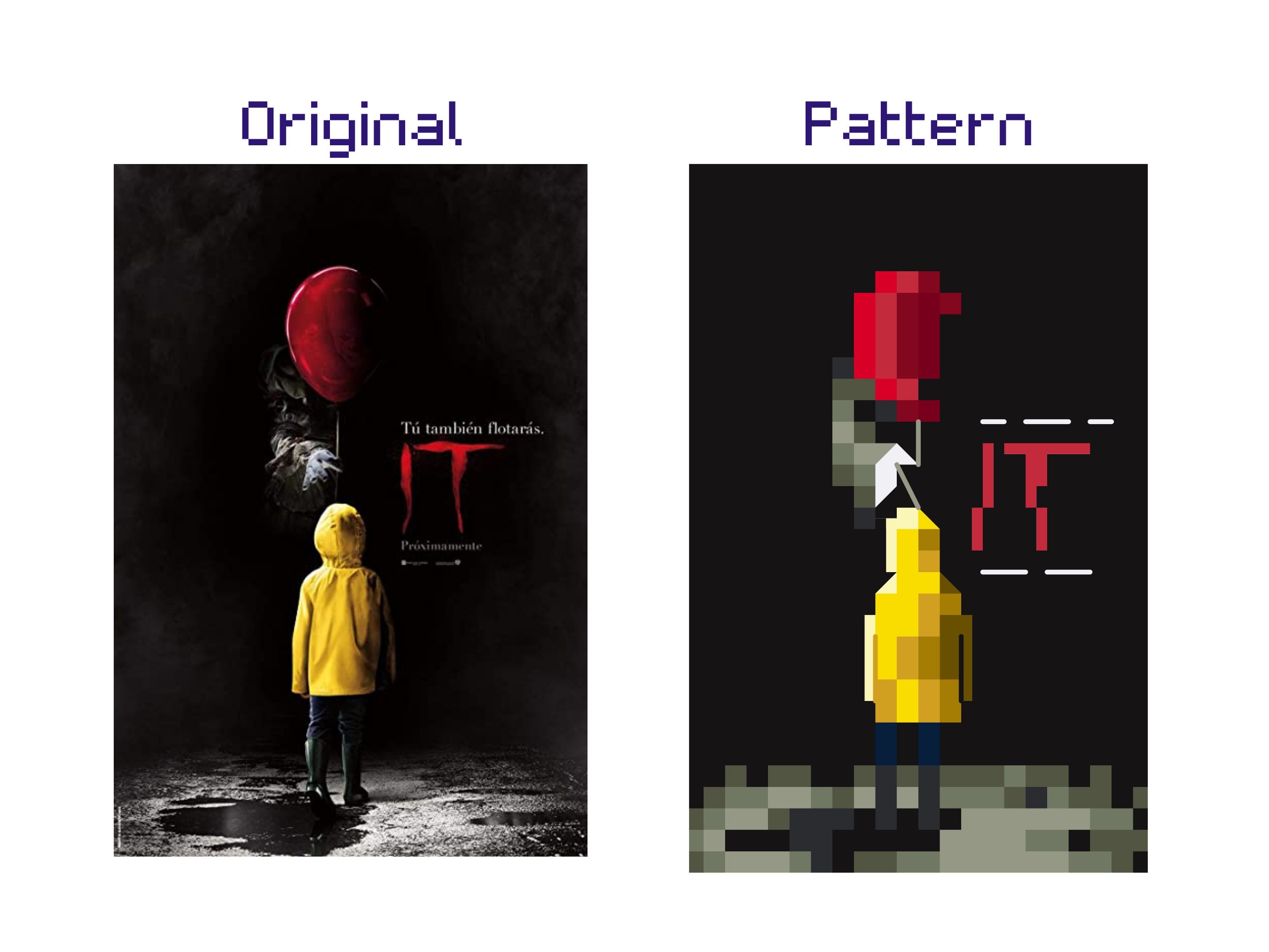 It: CHAPTER ONE Mini Movie Poster Cross Stitch Pattern PDF - Etsy