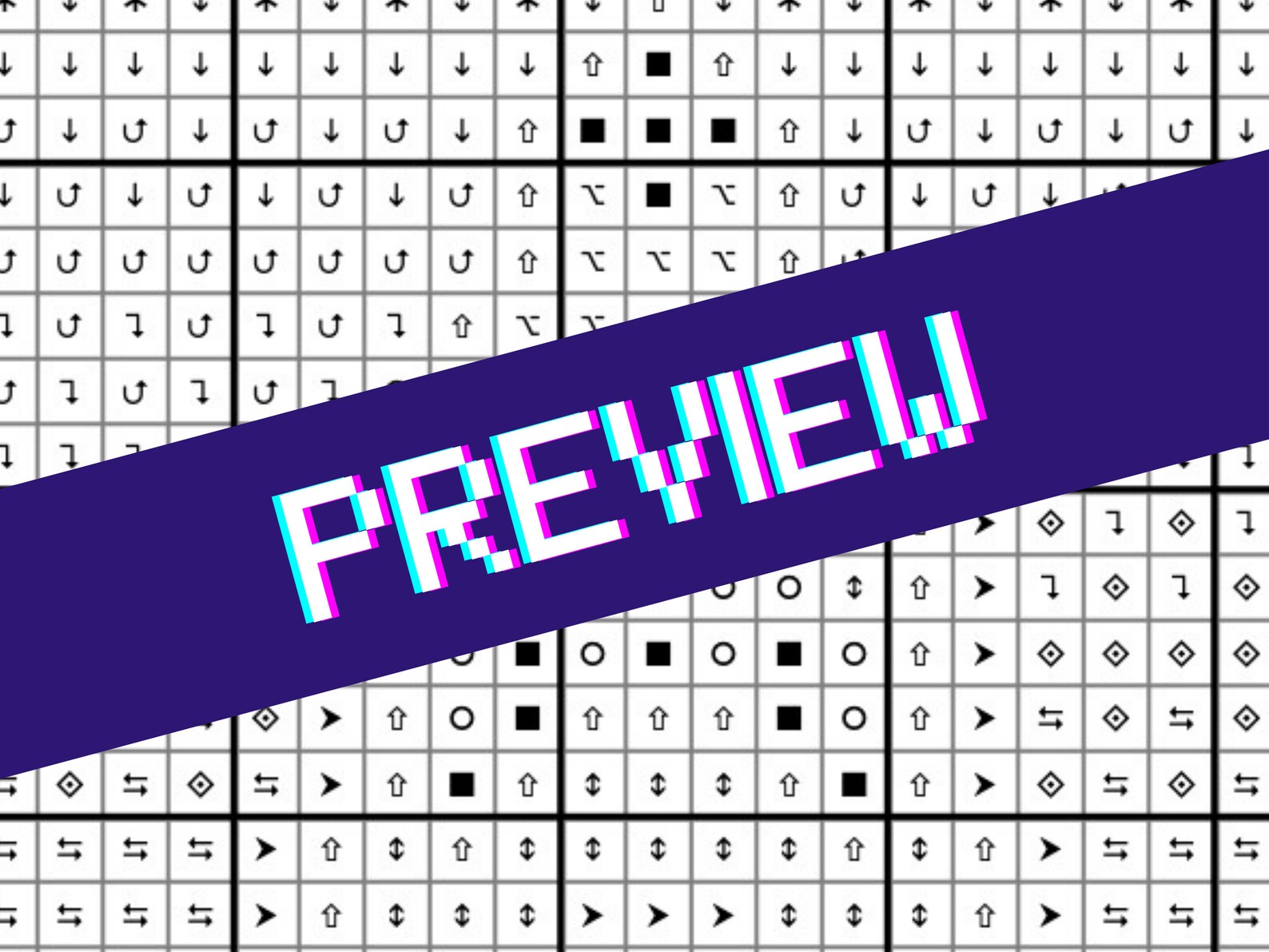 JAWS Mini Movie Poster Cross Stitch Pattern PDF Download - Etsy