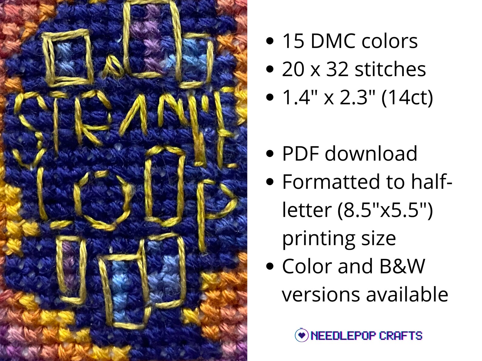 A STRANGE LOOP Mini Broadway Playbill Cross Stitch Pattern (PDF) - Etsy