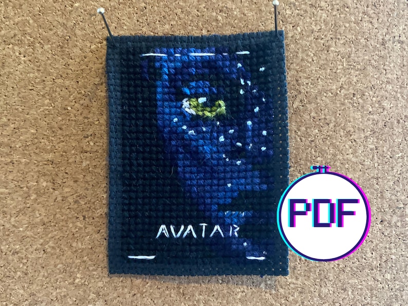 AVATAR Mini Movie Poster Cross Stitch Pattern PDF Download - Etsy