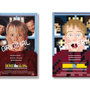 HOME ALONE Mini Movie Poster Cross Stitch Pattern (PDF) - Etsy