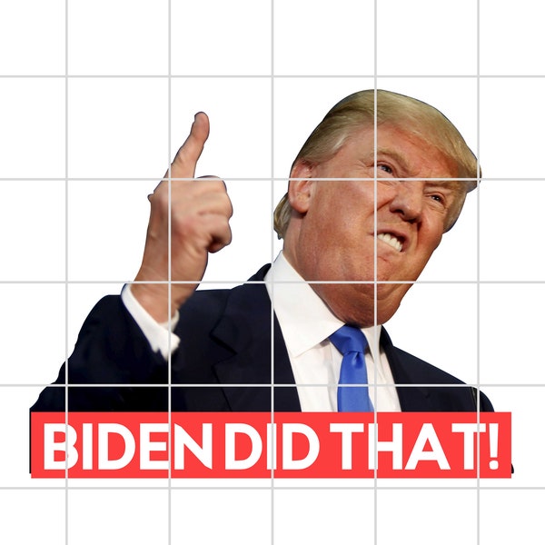 Joe Biden I Did That Sticker - Etsy