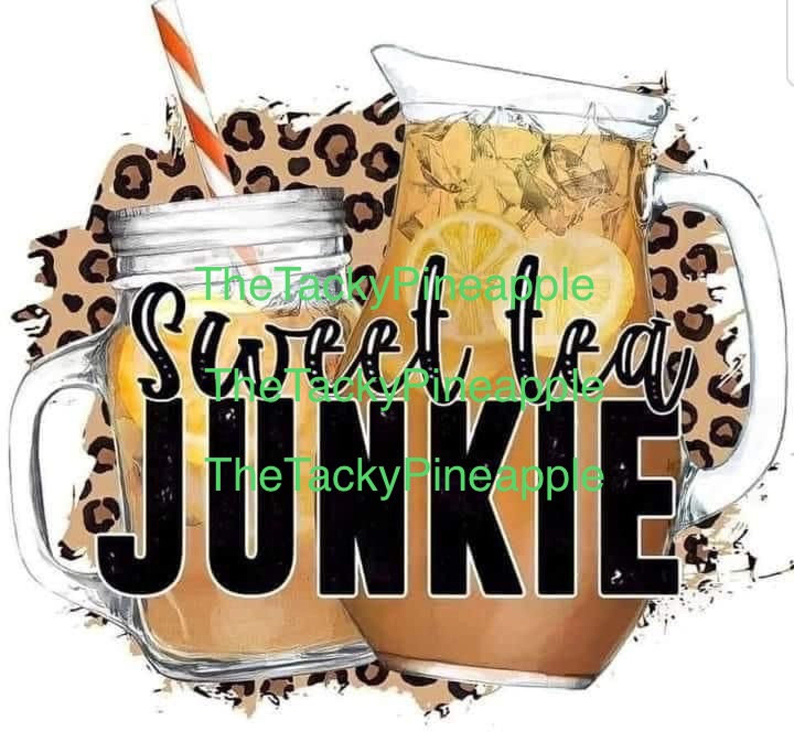 Sweet Tea Junkie DIGITALPNG File - Etsy