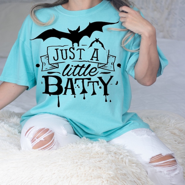 Just a Little Batty Svg - Etsy