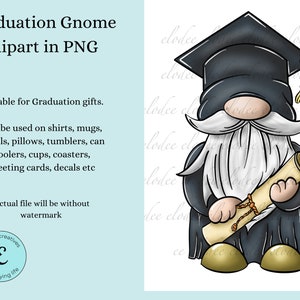 Graduation Gnome Clip Art | Sublimation | PNG | Gonk | Graduation Day ...