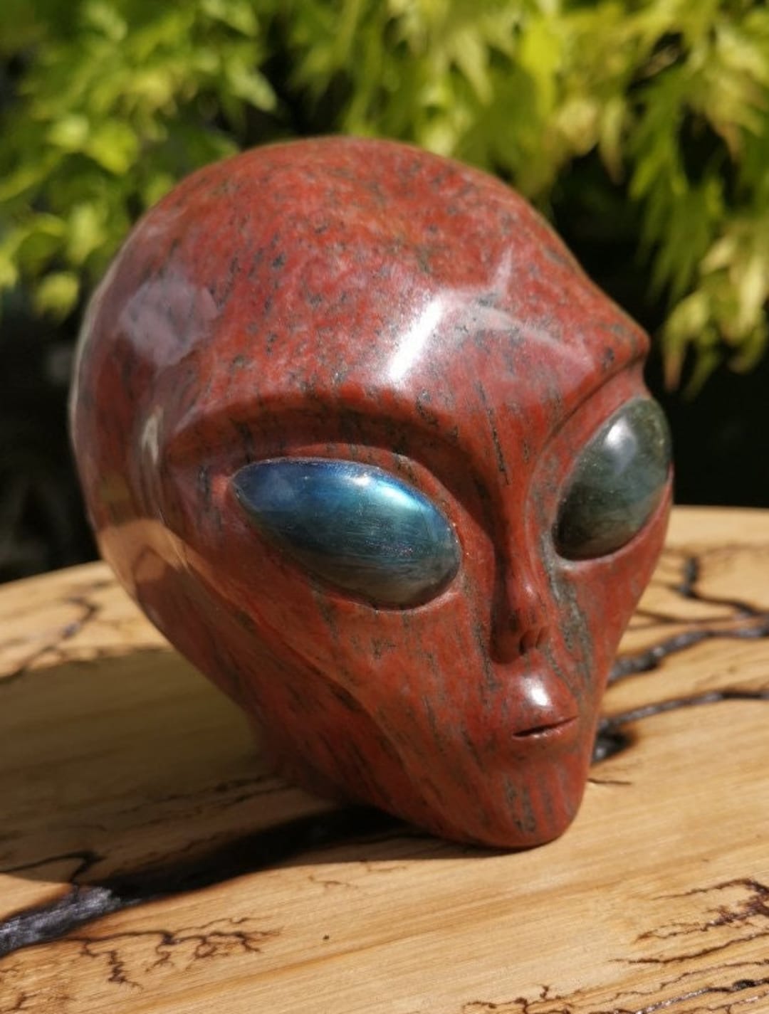 Red Granite ALIEN Crystal Skull Collection / Lithotherapy / Meditation ...