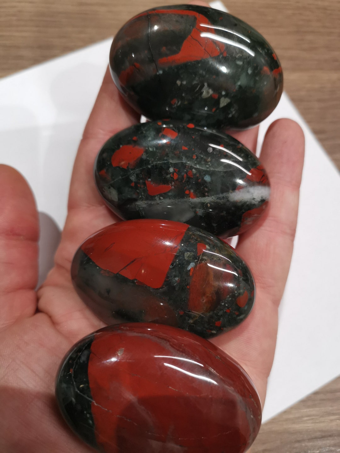 African Sanguine Jasper / Bloodstone, Pebble OF YOUR CHOICE, Natural ...