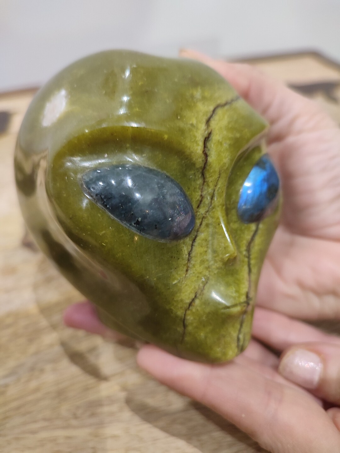 Citron Stone, Roswell Type Alien Head/skull, Carved Minerals - Etsy