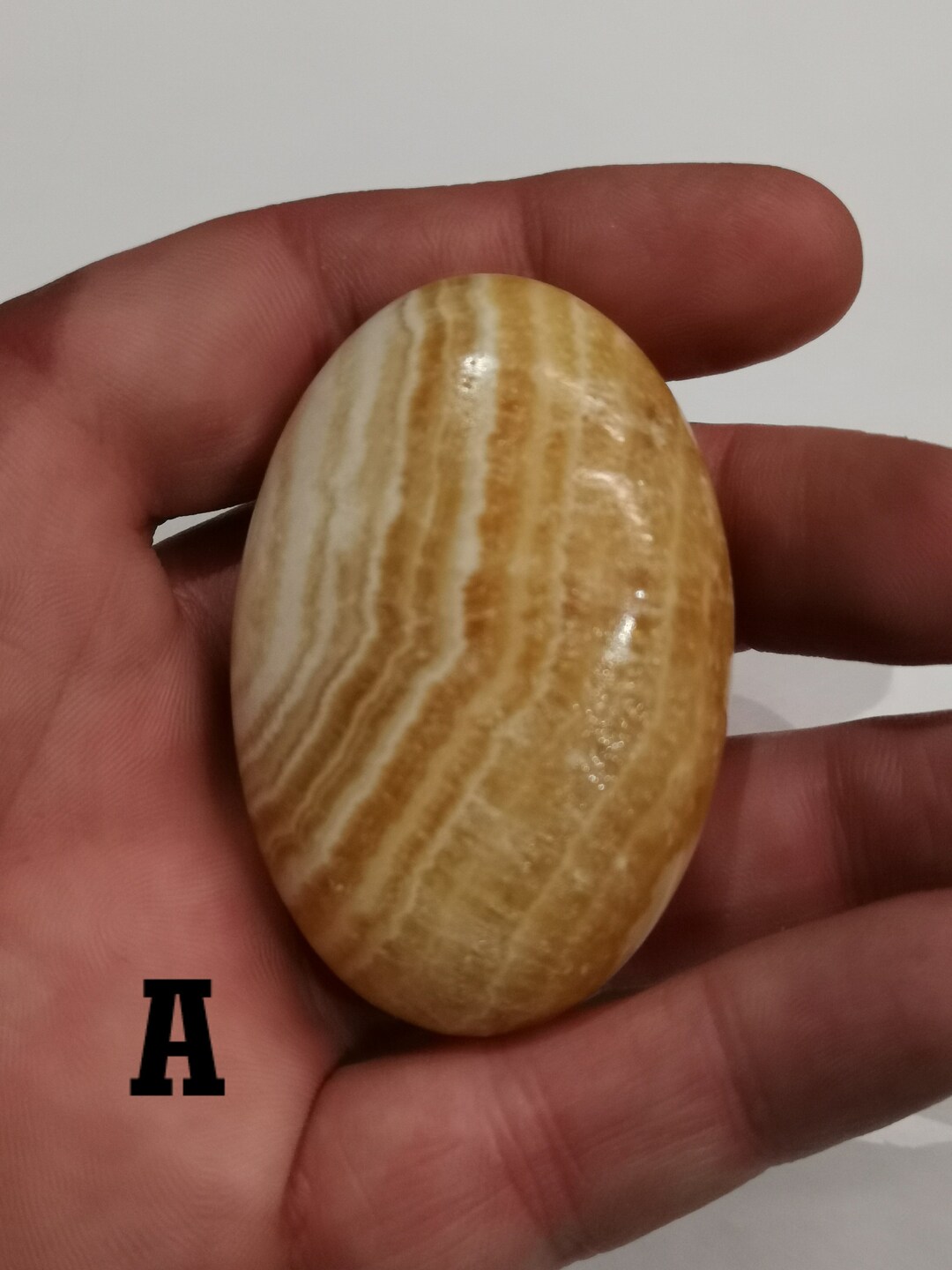 Banded Honey Calcite, Natural Stone Cut Into Pebble TO CHOICE - Etsy
