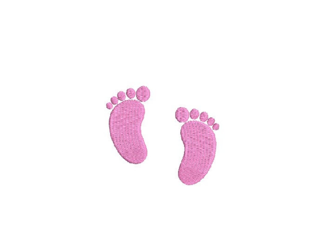 Baby Feet Embroidery Design - Etsy