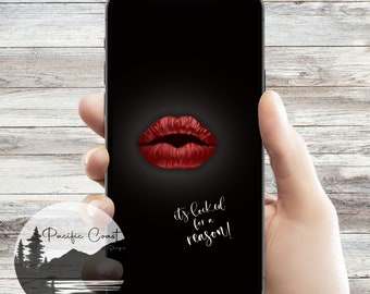 Red Lock Screen - Etsy