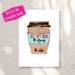 Teacher Appreciation Card: Coffee Design, Printable 4x6 (digital ...
