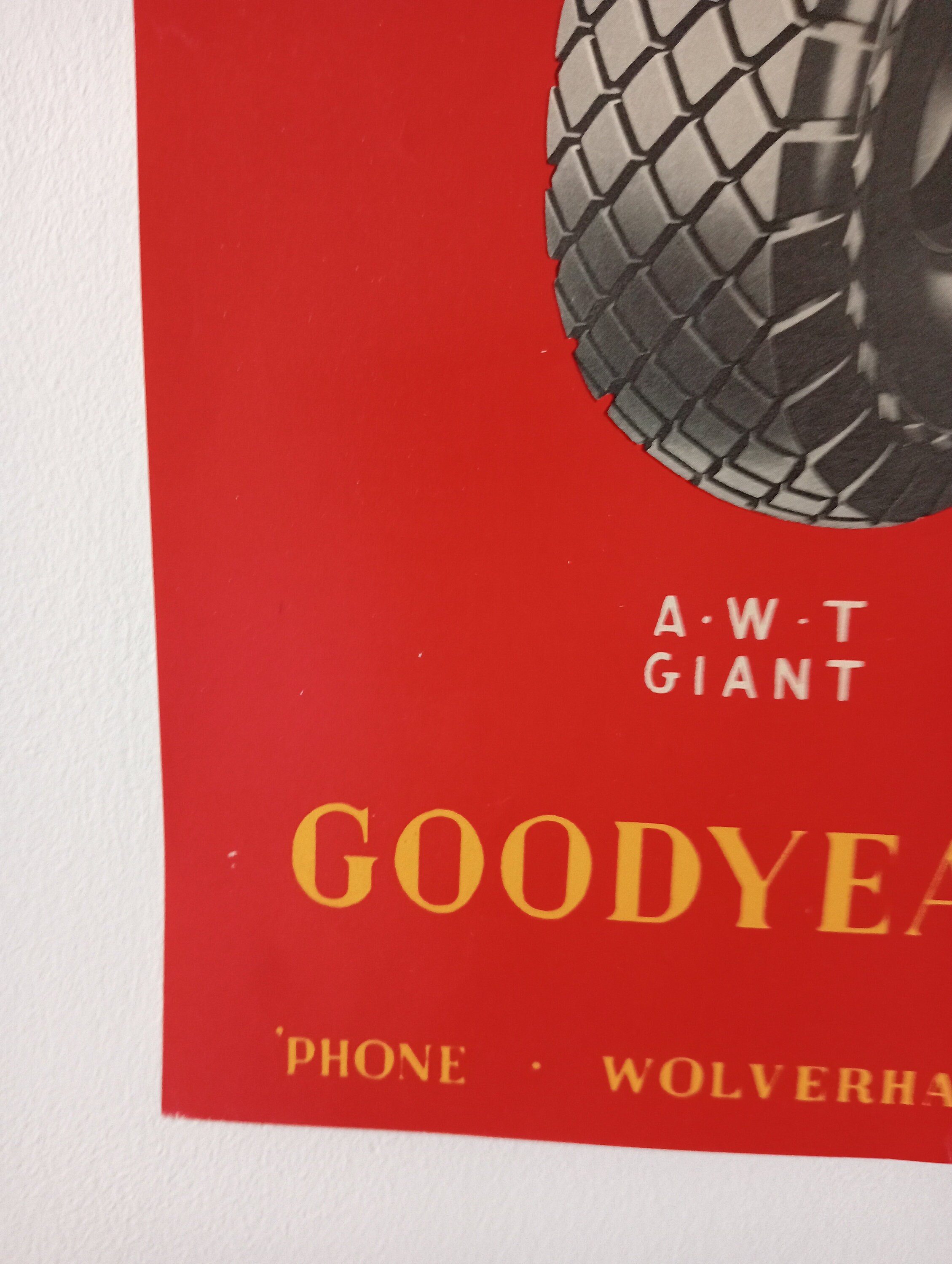 Vintage 1950s Goodyear Tyres Price List Poster Advertising - Etsy
