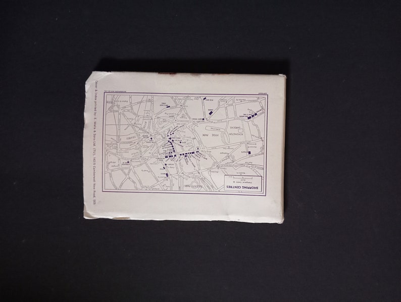 Vintage 80s London A to Z Map - Etsy