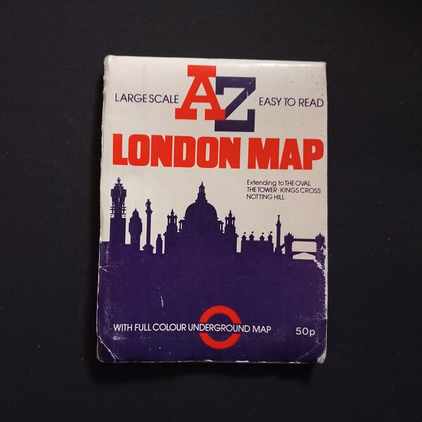 80s London Map - Etsy