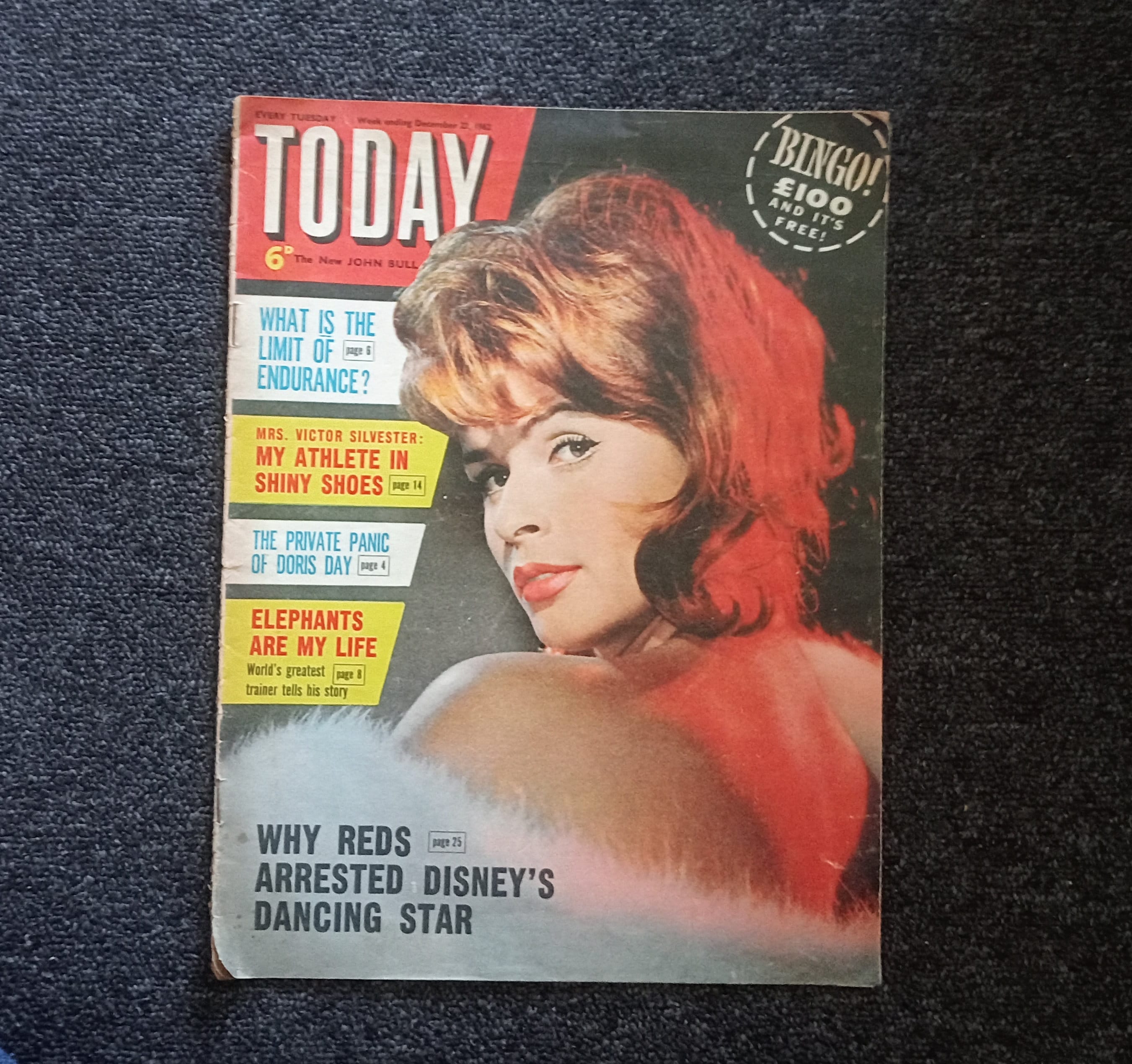 Vintage 1960s Today Magazine December 22 1962 Ephemera - Etsy