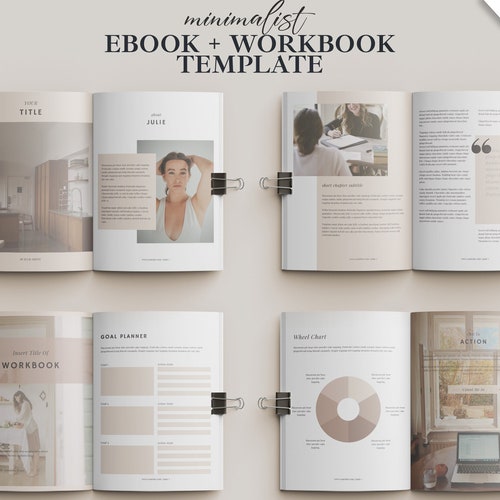 40 Page Editable Ebook Template Canva Coaching Workbook - Etsy