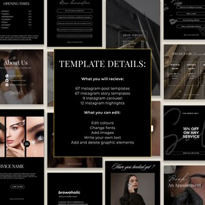 150 Brow Tech Templates Brow Lamination Template Brow Tint Template