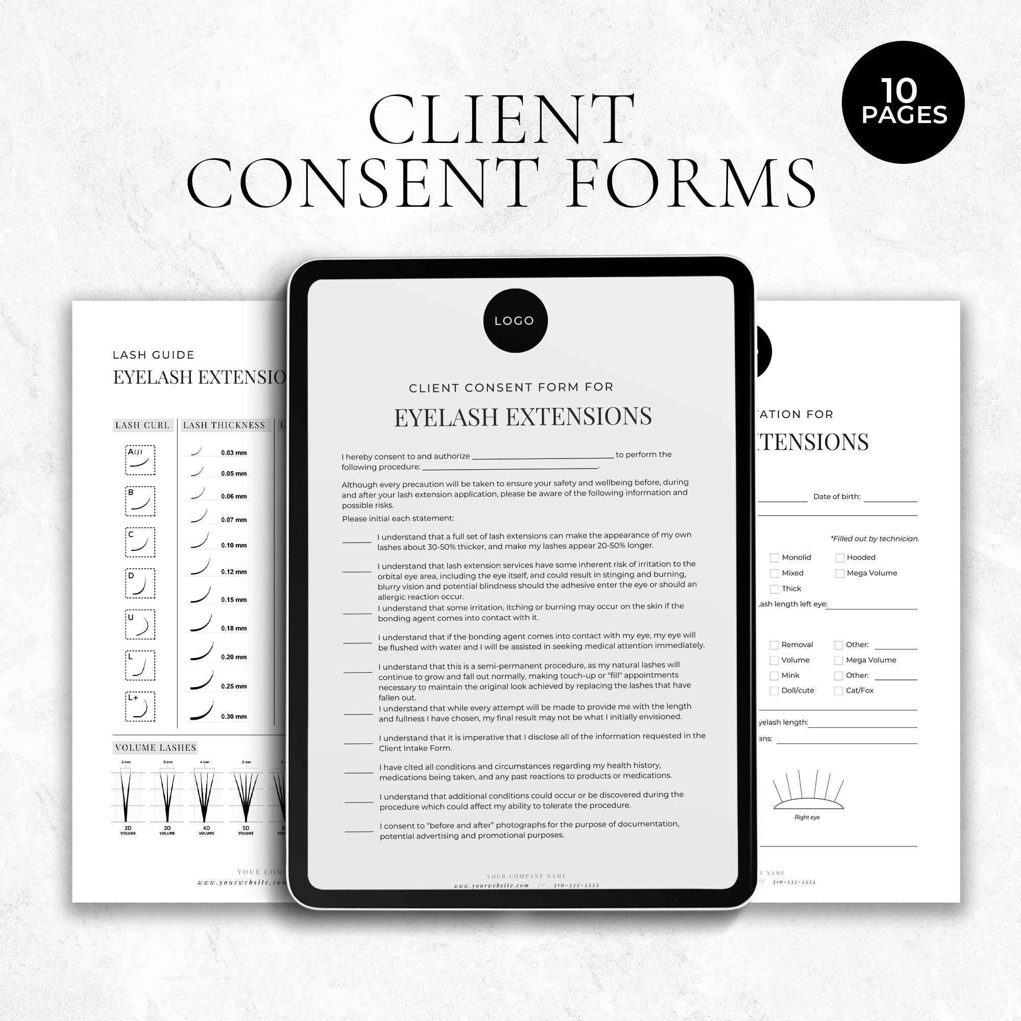 Lash Extension Training Guide Template Eyelash Extension - Etsy