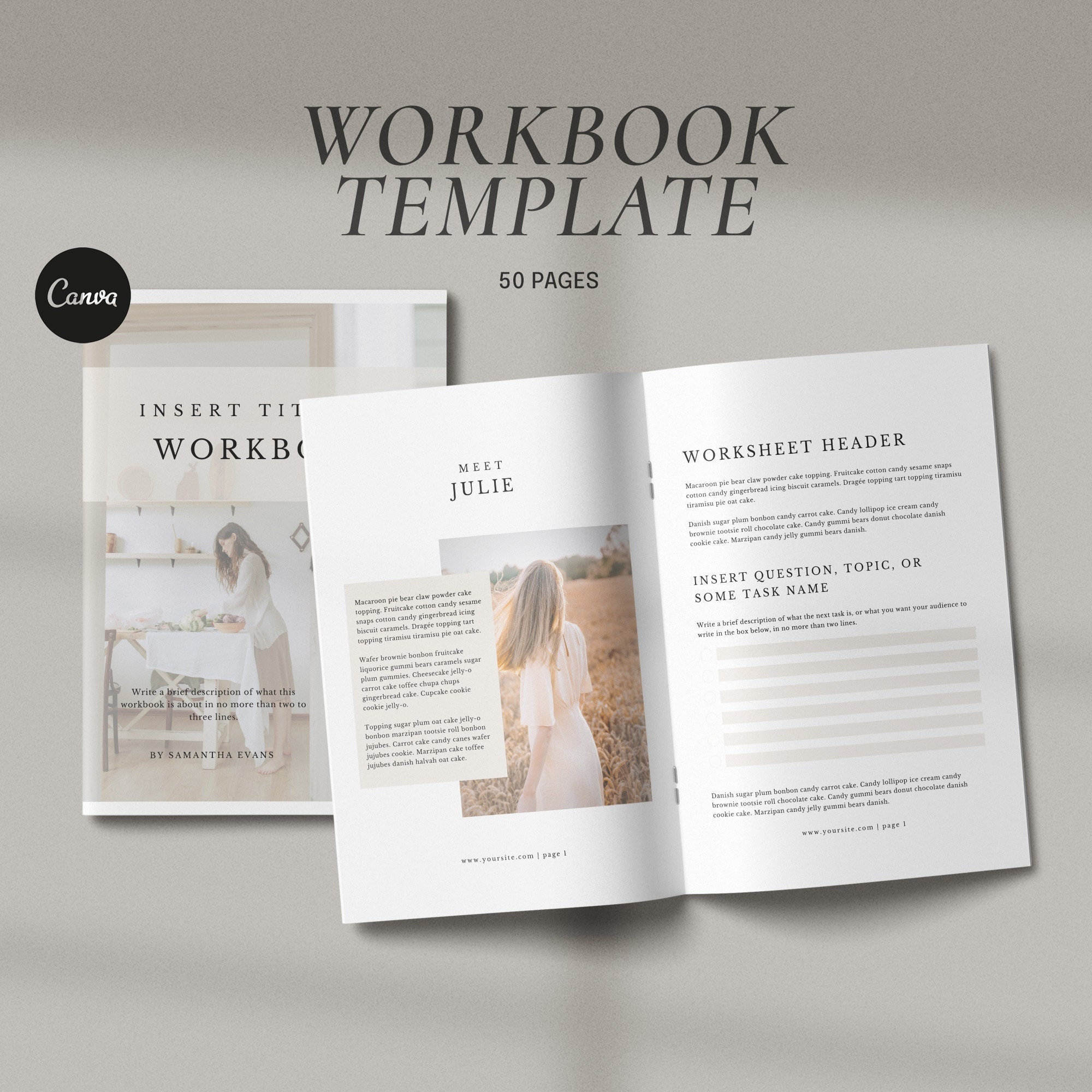 Workbook Template Canva , Coaching Workbook Kit , Course Workbook ...