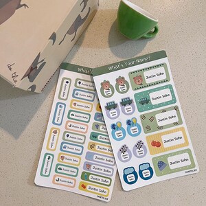 Waterproof Name Stickers Daycare Kinder Labels, School Name Labels - Etsy