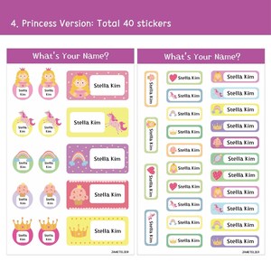 Waterproof Name Stickers Daycare Kinder Labels, School Name Labels - Etsy