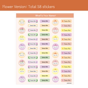 Waterproof Name Stickers Daycare Kinder Labels, School Name Labels - Etsy